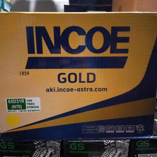 Jual Aki mobil Incoe gold type N70 12 volt 70 ah khusus gosend ...