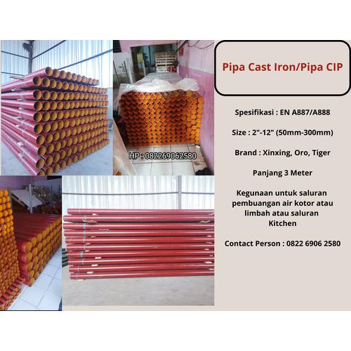 Promo PIPA CAST IRON 2" (50mm) MERK ORO 3 Meter - Jakarta Utara - PT ...
