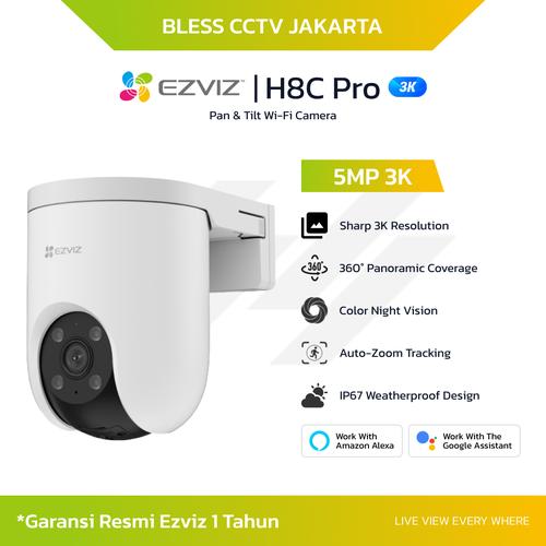 Promo Ezviz H8C Pro 5MP 3K Smart Pan & Tilt IP Camera CCTV Outdoor Wifi ...