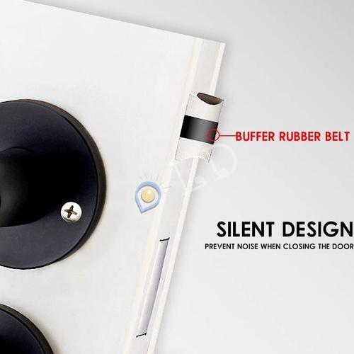 Jual BEST!! Gagang Pintu Gaya Eropa Hitam Full Set / Kunci Pintu ...