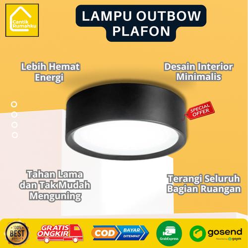 Jual Lampu Downlight Outbow LED Plafon Hitam Ceiling Light Bright and ...