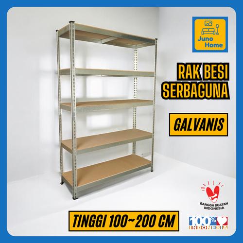 Jual Juno Home Rak Besi Siku Serbaguna Susun Rak Gudang Kapasitas 400KG ...