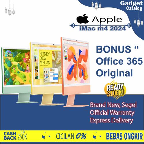 Jual iMac 2024 M4 24" Inc 8GB 256GB 512GB 8Core 8GPU - Blue, 256GB ...