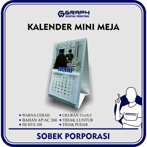 Jual Kalender meja mini custom 2025 / kalender sobek mini / kalender ...