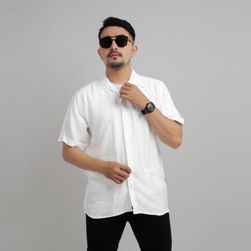 Promo DGM Fashion Kemeja pria Polos Lengan Pendek Kemeja Pria Crinkle 015 - 1927, XXL - Kota ...