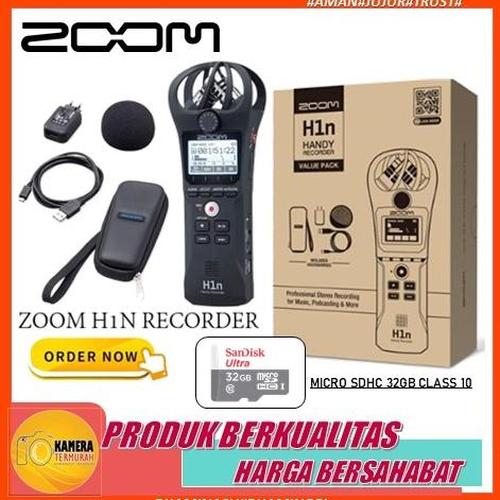 Jual ** Zoom H1n Digital Handy Recorder - With Accessoris ** - PAKET C ...