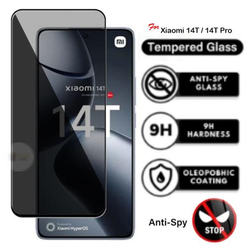 Jual Xiaomi 14T Pro Spy Privacy No Peeping Tempered Glass Full Cover ...