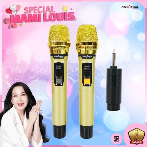 Jual ** Advance MIC206 Double Digital Mic Wireless Microphone Metalic ...