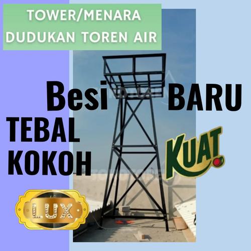 Jual Tiang menara toren air 4 meter besi siku 3.7mm 500 - 1000 Liter Lt ...