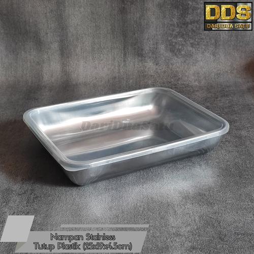 Promo Nampan Baki Stainless dengan Tutup Plastik Food Tray - Jakarta ...