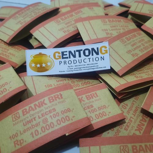 Jual Cetak Ban Uang Sabuk Uang Bank BRI, bank Mandiri , Bank BNI , CIMB ...