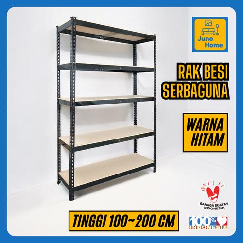 Promo Juno Home Rak Besi Siku Serbaguna Susun Rak Gudang Kapasitas ...