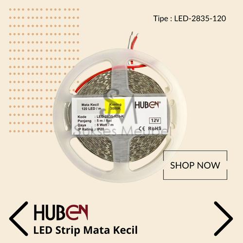 Jual LED-2835-120 - HUBEN / LED STRIP MATA KECIL / LED STRIP 2835 120 ...