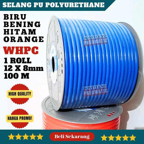 Promo 1 ROLL SELANG PU TUBE PU TUBING SELANG ANGIN POLYURETHANE UKURAN 12x8mm 1208 100 METER ...