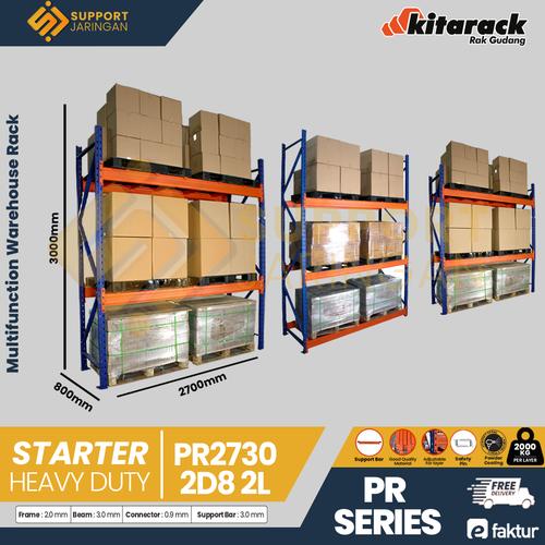 Jual KITARACK Rack Pallet PR2730 2D8 Starter 2Ton 2 Layer 2700 x 800 x ...