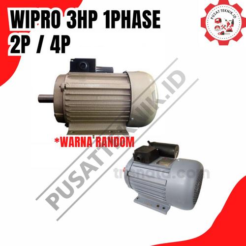 Jual ** DINAMO WIPRO 3HP 4P 1PHASE 1400RPM / 3HP 2P 1PH 2800RPM ELECTRO MOTOR MESIN PENGGERAK ...