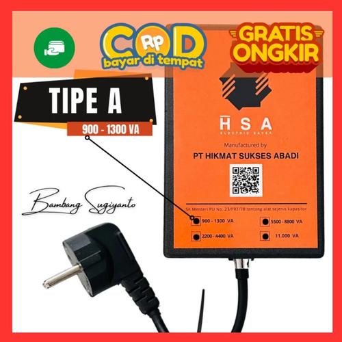 Jual HSA Electric Saver ANDODA untuk Daya Listrik 900 - 1300W Tipe A ...