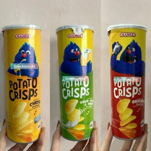 Jual RK_ MAMEE POTATO CRISPS ORIGINAL / CHEESE / SOUR CREAM ONION ...