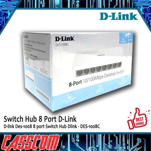 Jual D-link Des-1008 8 port Switch Hub Dlink Des1008 8Port - DES-1008C ...