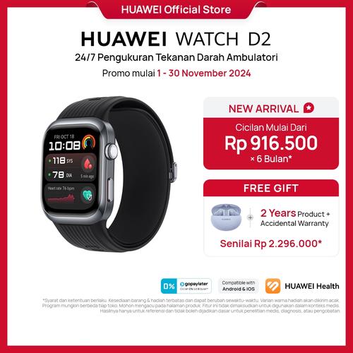 Promo HUAWEI WATCH D2 Smartwatch | 24-hour Ambulatory Blood Pressure ...