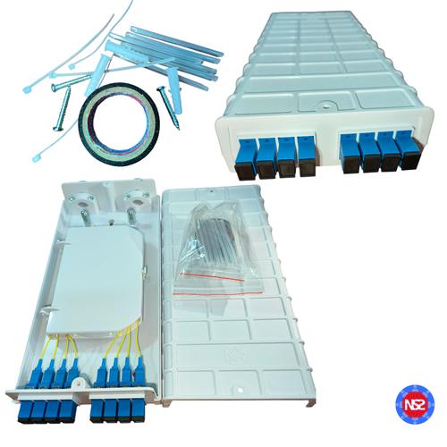 Jual odf 8 core icon lengkap pigtail adapter fiber optic / roset 8 core ...