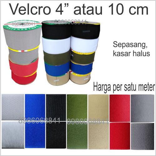Jual Perekat Velcro Magic Tape Kretekan 4" atau 10cm permeter - Navy 10cm Ecer - Jakarta Barat ...