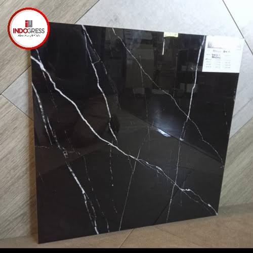 Jual granit lantai 80x80 sincere hitam corak putih glazedpolish kw1 ...