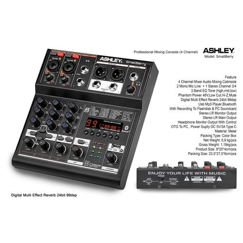 Jual MIXER AUDIO ASHLEY 4 CHANNEL ORIGINAL ASHLEY AUDIO MIXER - Jakarta ...