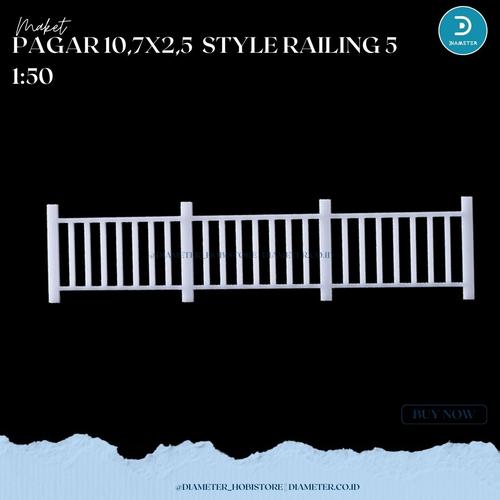 Jual Bahan Maket Diorama Miniatur Pagar Style Railing 5 1:50 - Kab ...