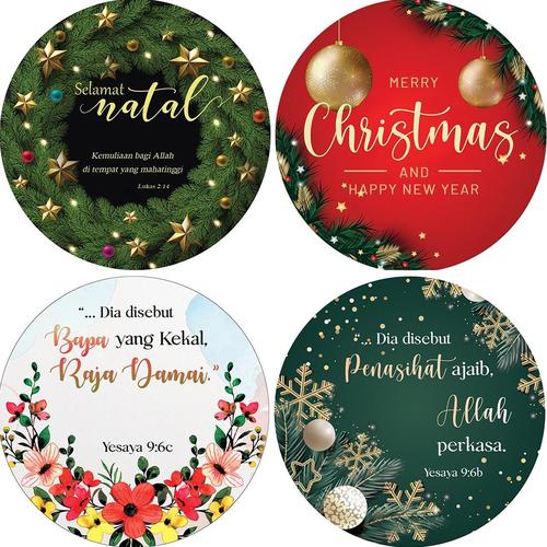 Jual Tatakan Lilin Natal Motif isi 50 Lembar Tatakan Lilin Motif ...