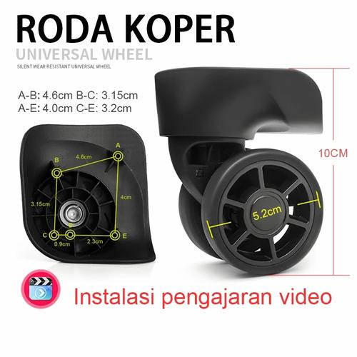 Jual Roda Koper Single Wheel 1 Pasang Kanan dan Kiri Putar 360 Derajat ...