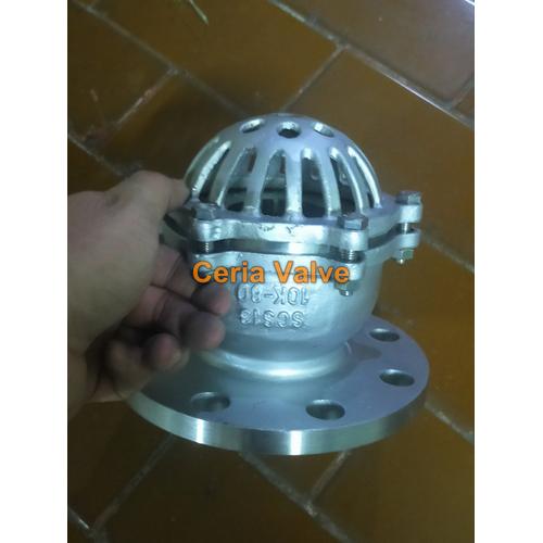 Jual Foot Valve Stainless 3'' Inchi Flange / Foot Valve 3'' Stainless ...