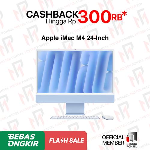 Promo Apple iMac M4 Chip 2024 24-Inch 4.5K Retina 256GB RAM 16GB 8 Core ...
