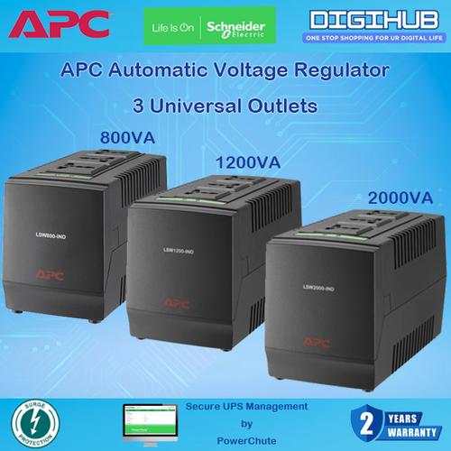 Jual APC Line-R Automatic Voltage Regulator, Stabilizer 800VA, 1200VA ...