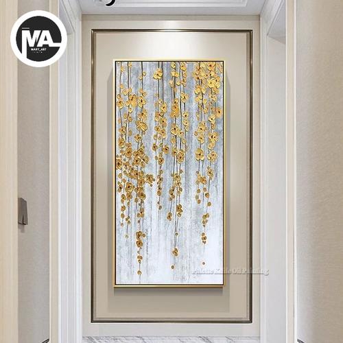 Jual lukisan bunga abstrak texture timbul hiasan dinding –lukisan ...