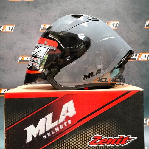 Promo HELM Kekinian MLA ZENIT Solid - Grey Doff - Kota Tangerang ...
