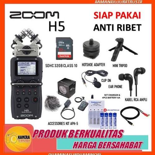 Jual ** Zoom H5 Handy Recorder with Interchangeable Microphone System ...