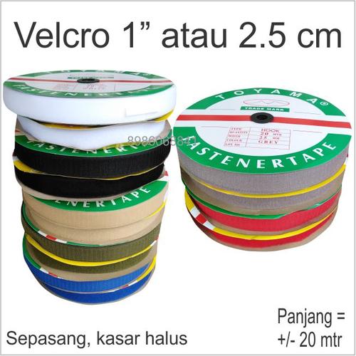 Jual Perekat Velcro Magic Tape Kretekan 1" atau 2.5cm ROLL - Hitam 25mm Roll - Jakarta Barat ...