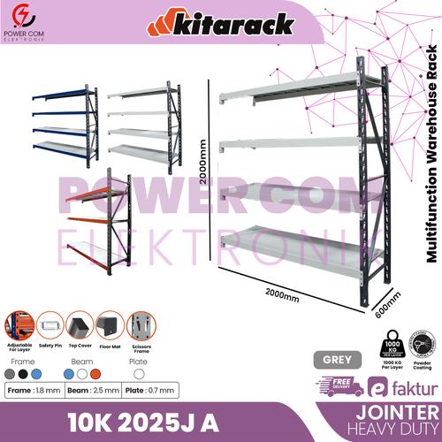 Jual RACK GUDANG BESI 1 TON 2,5 METER P 2 METER RACK GUDANG 10K2025J ...
