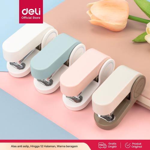 Jual Deli Stapler / Staples Kapasitas 12 Lembar Lucu TA201 - Biru Muda ...