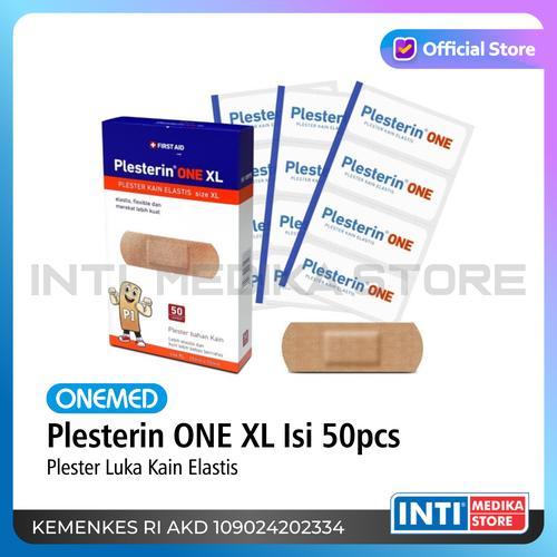 Promo ONEMED - Plester Luka PLESTERIN ONE XL Isi 50 Pcs | Plaster Kain ...