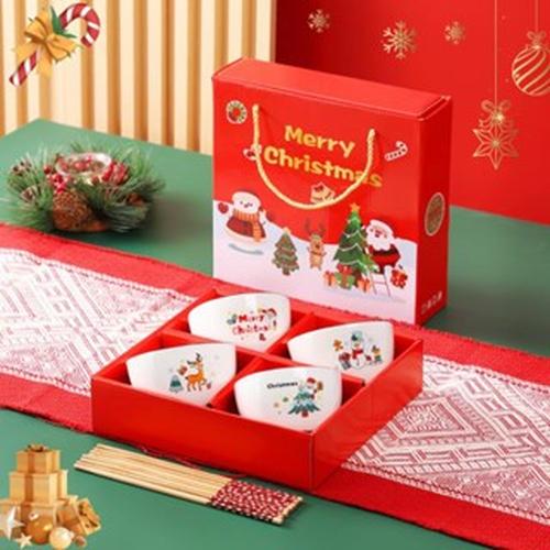Promo [ HAMPERS NATAL ] Mangkok Keramik Set Christmas / Gift Natal ...