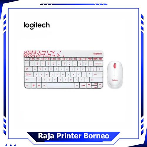 Jual Keyboard Plus Mouse Wireless Logitech MK240 White Keyboard+Mouse ...