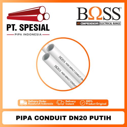 Jual Pipa Listrik / Pipa Conduit Boss Putih 20mm 2.9 Meter 1000 Batang ...
