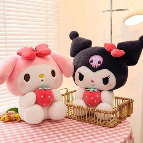 Jual new Boneka Kuromi Hitam Putih Sanrieo Ukuran 25 cm Untuk Anak ...