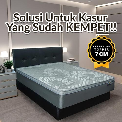 Jual Cover Springbed Orthopedic 180x200 GREY by Vazso Living, Topper ...