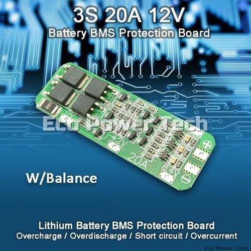 Jual Modul PCB BMS 3S 20A 12v 18650 Baterai Lithium Li-ion Papan ...