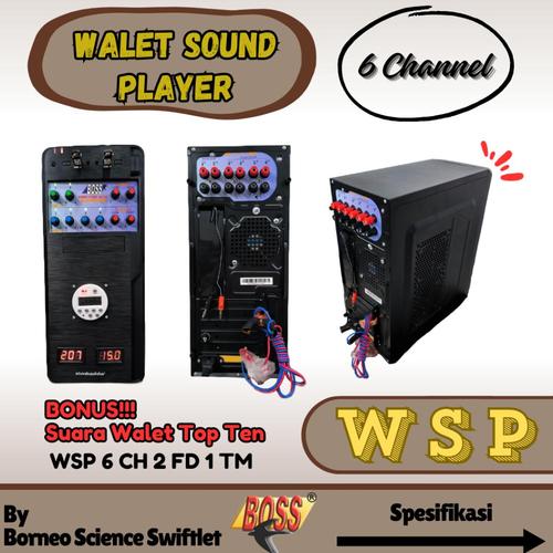 Jual ** BOSS - Walet Sound Player (WSP) 6 CH 2 FD 1 TM ** - Hitam ...