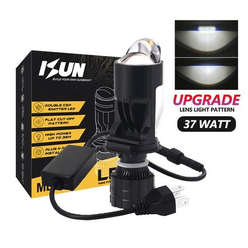 Jual iSUN Mini BiLED Projie Double-Lens Headlamp Lampu Utama Y6D H4 DC9 ...
