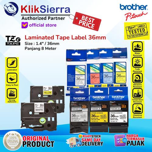 Jual BROTHER ORIGINAL Tape Label 36mm TZe-261 TZe261 | TZe-461 TZe461 ...